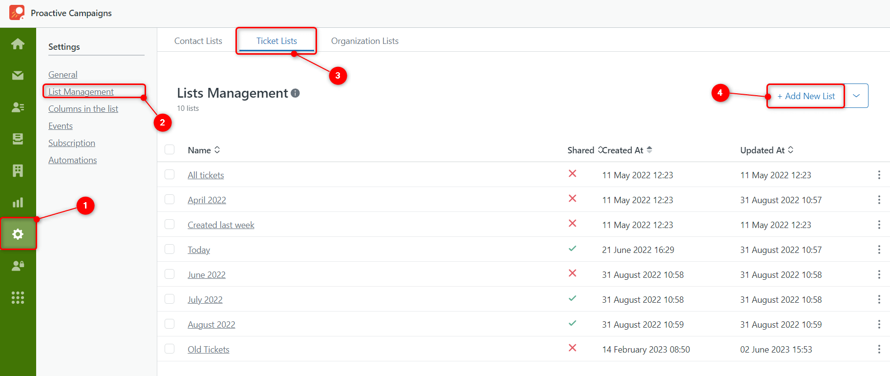 How to Create User, Ticket and Organization lists in Proactive ...