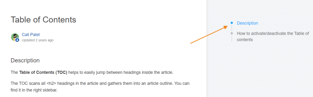 Navigation Components for Help Center (Table of Contents, Sidebar ...