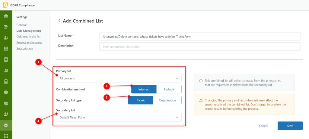 How to Use Combined lists - GrowthDot