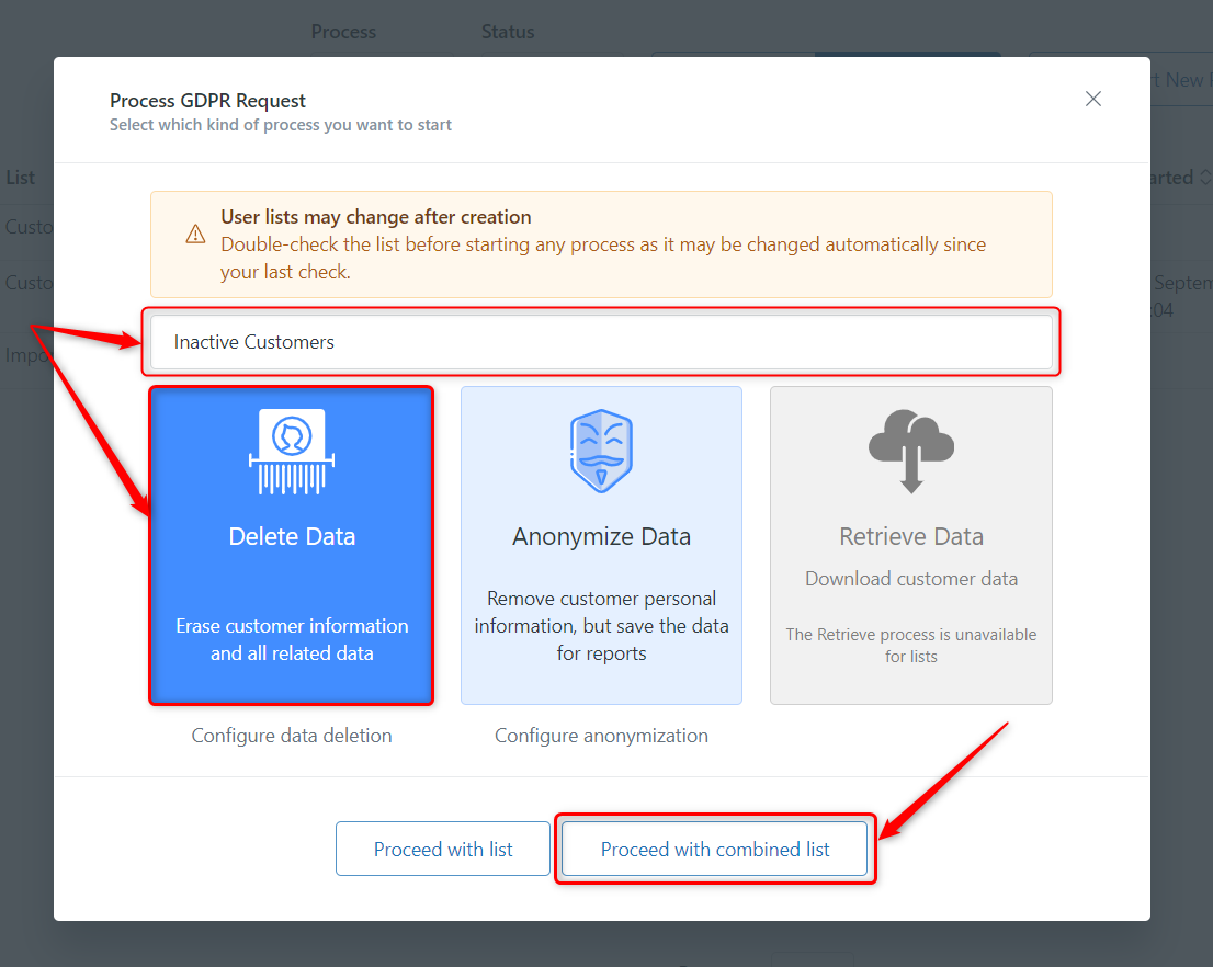 How to Use Combined lists - GrowthDot