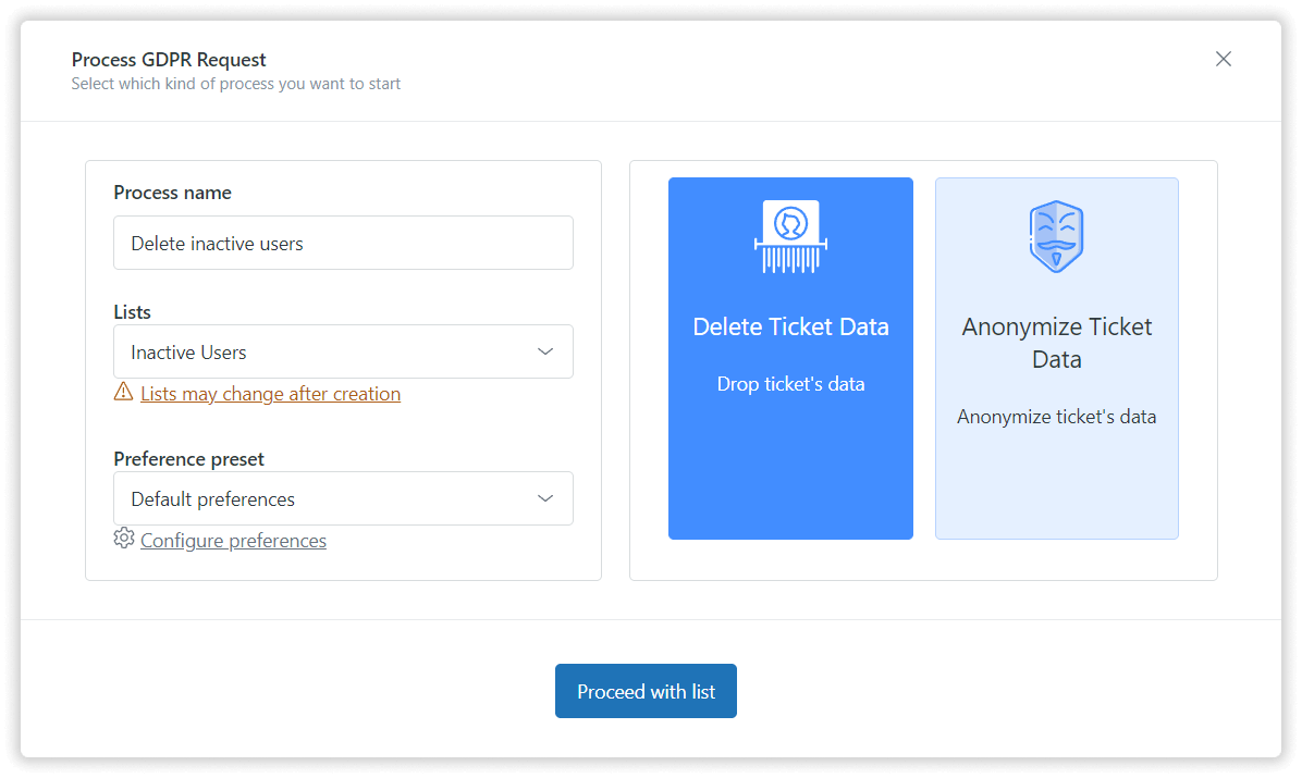GDPR Compliance App Integration with Zendesk Support